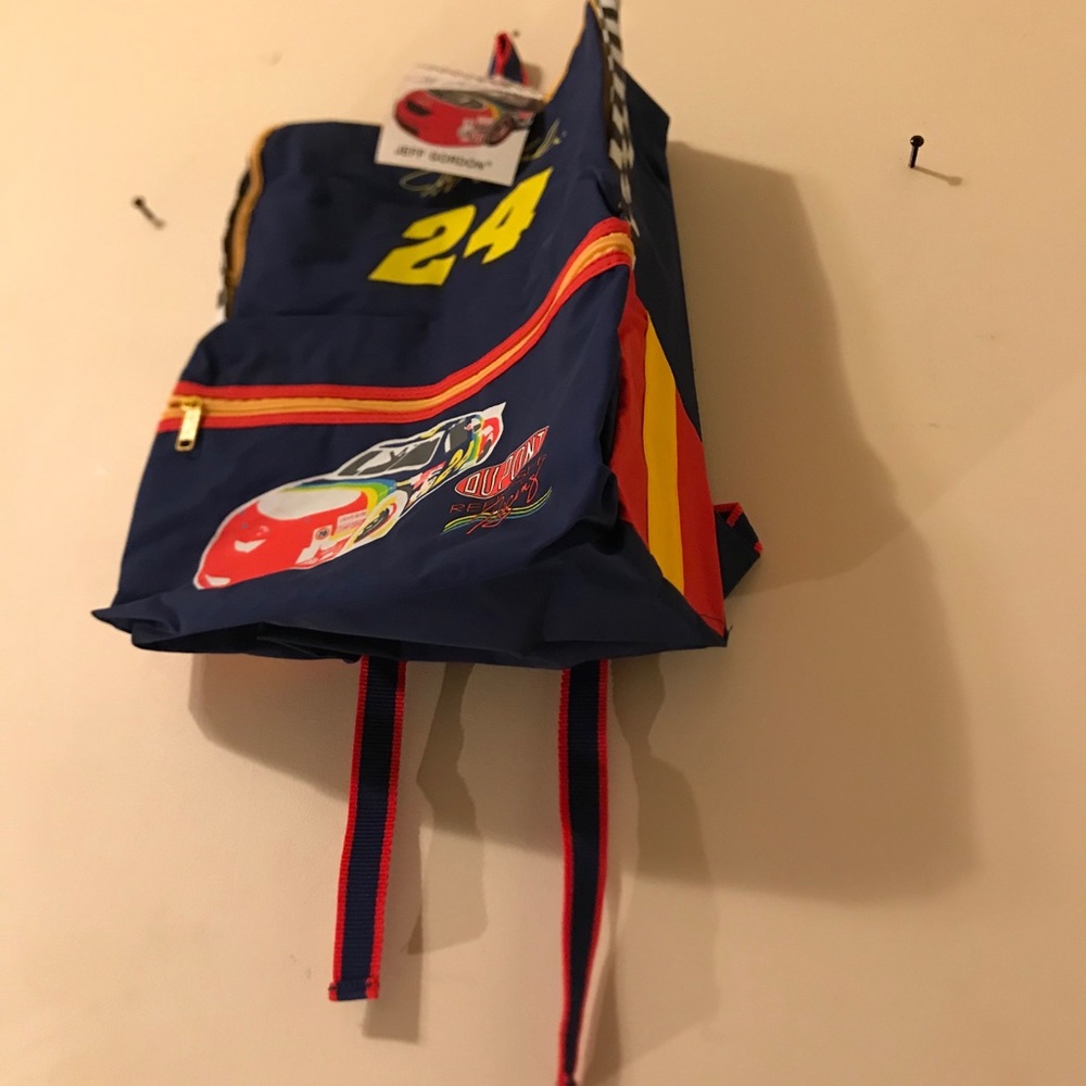 Vintage Jeff Gordon Nascar Backpack Brand New Wtag - Gem